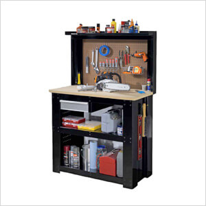 Stack-On SO-402-DS | Black Workbench | Garage Work Surface | Steel ...