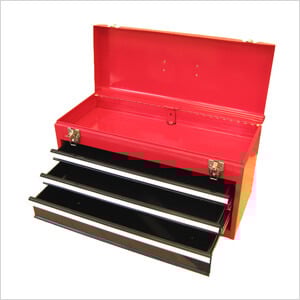 Excel TB133A | Excel Hardware TB-133A | Red Toolbox with Black Drawers ...