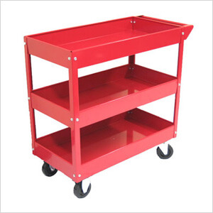 Excel TC301A | Excel Hardware Tool Cart | Red Tool Cart | Mobile Tool Cart
