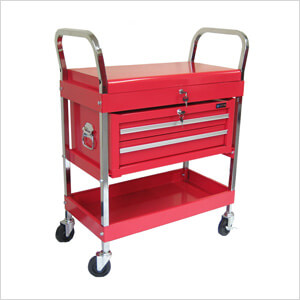 Excel Hardware TC320 | 2-Tray 2 Drawer Tool Cart | Versatile Tool Tray