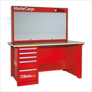 Beta Tools C57S A R | MasterCargo 5-Drawer Workbench with Back Panel