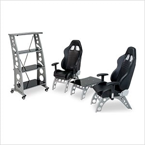 PitStop Furniture 4-Piece Racing Furniture Set