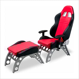 PitStop Furniture Lounge Chair and Footrest