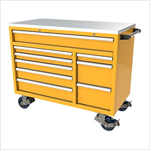 9-Drawer Yellow Aluminum Tool Box