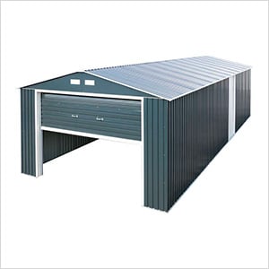 DuraMax 55231 | Imperial 12' x 32' Metal Garage (Grey / White)