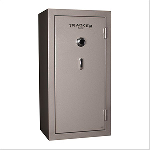 Tracker Safe TS24-GRY | 24-Gun Fire-Resistant Gun Safe with Dial Lock