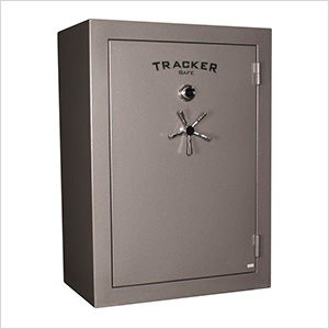Tracker Safe TS64-GRY | 64-Gun Fire-Resistant Gun Safe with Dial Lock