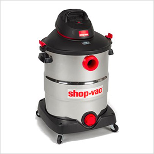Shop-Vac 5989600 | 16 Gal. 6.5 Peak HP SVX2 Stainless Steel Wet/Dry Vacuum