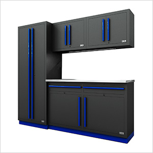 Proslat 71024K | Black and Blue Garage Cabinet System
