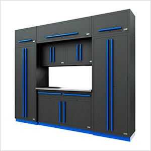 Proslat 74024K | Black and Blue Garage Cabinet System