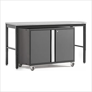 NewAge 56867 | PRO Series 3.0 Grey 2-Piece Workbench Set with Stainless ...