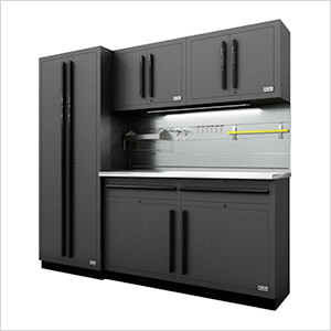 Proslat 71073K | Black Garage Cabinet System