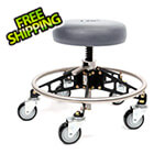 Vyper Chair RSM-G-BL-B | Robust Steel Max Rolling Shop Stool (Grey Seat ...