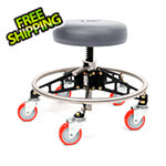 Vyper Chair ESM-G-BL-BL | Elevated Steel Max Shop Stool (Grey Seat ...