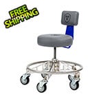 Vyper Chair RSM-BR-R-BL | Robust Steel Max Rolling Shop Stool (Brown ...