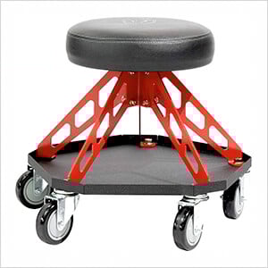 Vyper Chair RSP-B-R-B | Robust Steel Pro Rolling Shop Stool (Black Seat ...