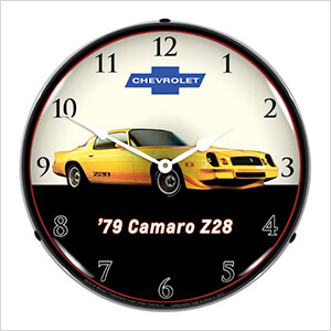 Collectable Sign & Clock GM23051445 | 1979 Z28 Camaro Backlit Wall Clock