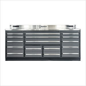 Dragonfire Tools 17D | 17-Drawer 7-Foot Heavy Duty Garage Workbench