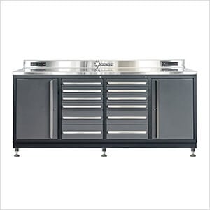 Dragonfire Tools 12D-ALF | 12-Drawer 7-Foot Heavy Duty Garage Workbench ...