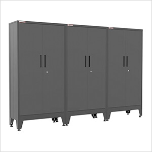 Black Gear Locker Tall Cabinet (3-Pack)