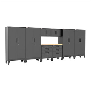 Armadillo AR9PC52B | Black 9-Piece Garage Cabinet Set with Levelers