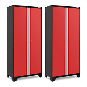 2 x BOLD Series 36-Inch Red Locker