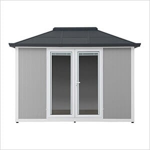 Sunjoy A108000702 | 12.6 ft. W x 10 ft. Backyard Office Multipurpose ...