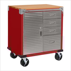 Seville Classics UHD20082B | UltraHD Rolling Storage Cabinet with 4 ...