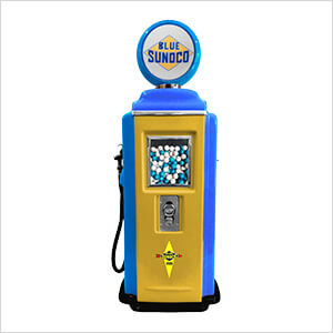 Blue Sunoco Retro Gas Pump Replica Tokheim Gumball Machine