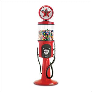 Texaco Retro Gas Pump Replica Mini Gravity Feed Gumball Machine