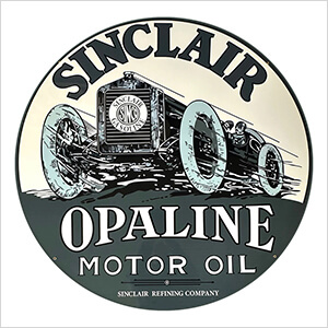 Sinclair Opaline Motor Oil 36-Inch Metal Sign