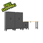 Armadillo AR4PC32B | Black Gear Locker Tall Cabinet (4-Pack)